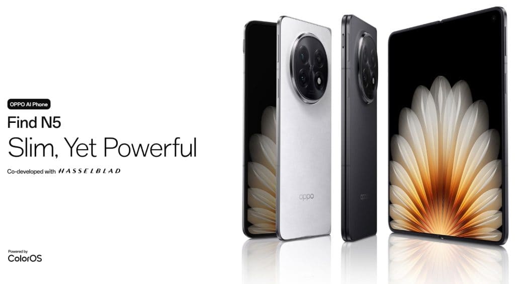 OPPO Find N5: складной смартфон с двойным экраном и Snapdragon 8 Elite